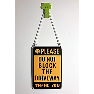 Please Do Not Block The Driveway Metal Sign No Parking Sign for Outdoor Street Decor 12" * 8" (510)