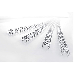 GBC WireBind Binding Wires, 12.5 mm, 115 Sheet Capacity, A4, White, Pack of 100, RG810870