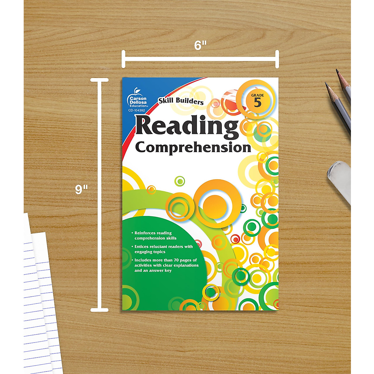 Carson Dellosa | Skill Builders Reading Comprehension Workbook | 5th Grade, 80pgs