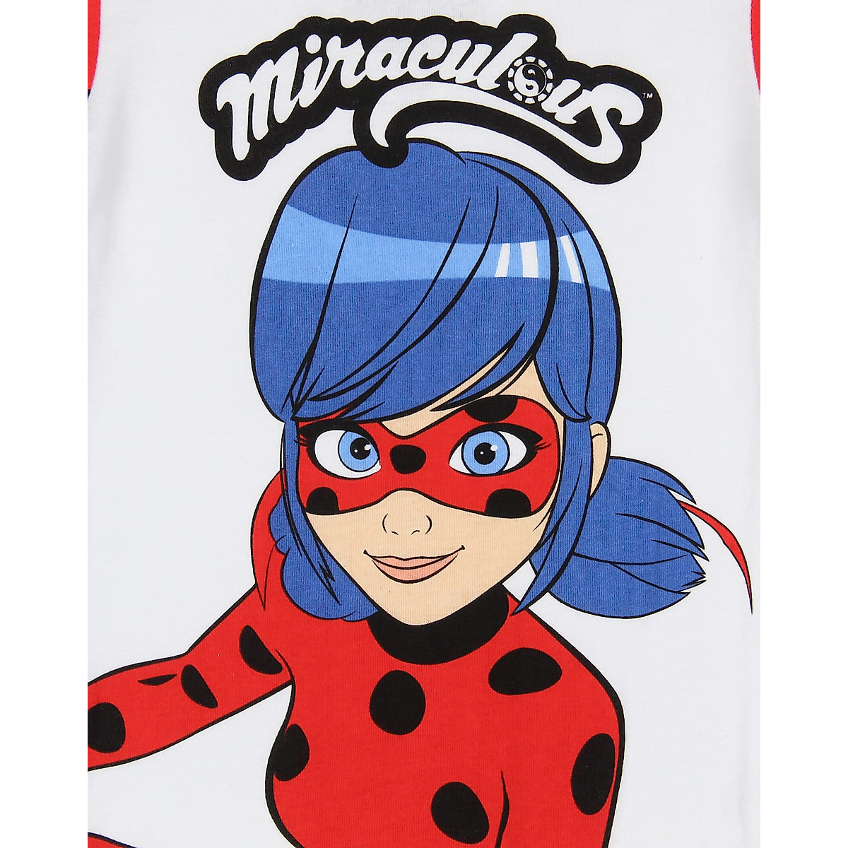 INTIMO Miraculous: Tales of Ladybug & Cat Noir Girls' Tight Fit Character Cartoon Sleep Pajama Set (8)