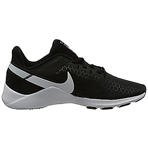 Nike Women's Legend Essential 2 Shoe, Black/White-Pure Platinum, 9