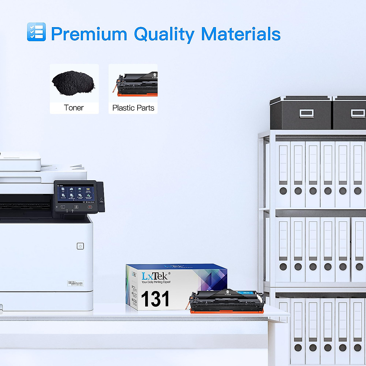 LxTek Remanufactured Toner Cartridges Replacement for Canon 131 to use with LBP7110Cw MF624Cw MF628Cw MF8280Cw Printer (Black, Cyan, Magenta, Yellow, 4 Pack)