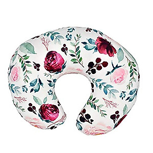 Little Jump 2 Pack Floral Nursing Pillow Cover Slipcover for Breastfeeding Pillows, Soft and Stretchy Safely Breastfeeding Pillow Cover for Girl (Floral)