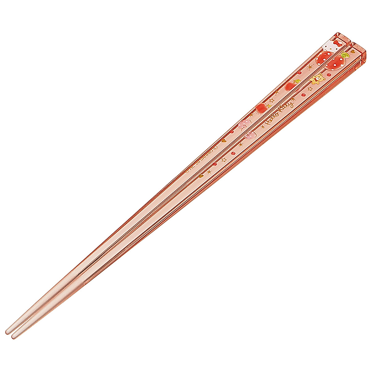 Hello Kitty Acrylic Chopsticks - Authentic Japanese Design - Lightweight, Durable and Convenient