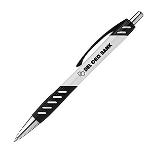 Ummah Promotions Personalized Meteor Plastic Ballpoint Pen Printed with Your Logo/Company Information/Name - 250 QTY
