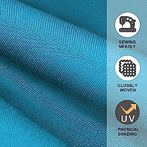 EliteShade 9ft Patio Umbrella Market Table Outdoor Deck Umbrella Replacement Canopy Cover(Canopy Only)(Sky Blue-35)