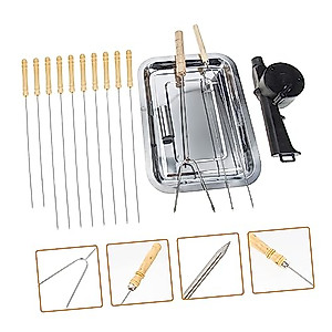 1 Set Picnic Barbecue Tools Bbq Accessories Griddle Accessories Kit Outdoor Bbq Tools Bbq Tools Kit Camping Grill Utensils Grill Utensils Kit Outdoor Grill Tools Barbecue Supply