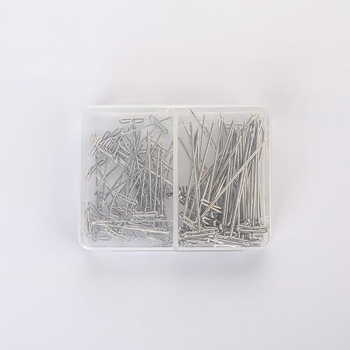 Dreamlover Straight Sewing Pins, T Pins for Mannequin Wig Head, Blocking Pins, Long Push Cubicle Pins, Straight Pins with Large Heads, 100 Pieces, 1.5 Inches and 2.0 Inches