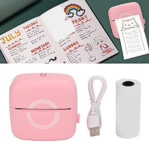 YOUTHINK Mini Thermal Printer, Smart Pocket Printer, 200DPI HD Mini, Connection, Long Battery Life, Compact and Portable Suitable for Office use