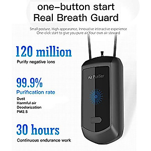 Personal Air Purifier,Air Purifier Necklace Around The Neck,2021 Upgrade New Trave size Remove Pet Smell/OutDoor by IGOKOTI