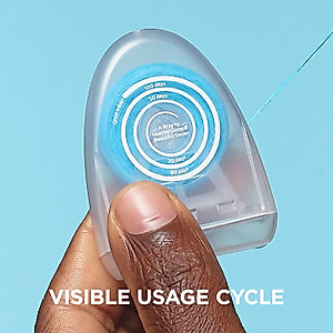 REACH POP Dental Floss, Mint, Vegan Wax, Plaque Remover, PFAS-Free, Shred Resistant, Cruelty Free, Eco Friendly PCR Packaging Holder, Dental Oral Care, for Adults & Kids, 54.6yd, 1 Pack