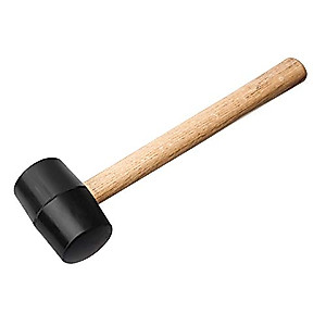 YiePhiot Coconut Opener Tools with Hammer, Super Safe & Easy to Open Young Coconuts Tool, Food Grade Stainless Steel Coconut Opener Set, Rubber Mallet with Handle