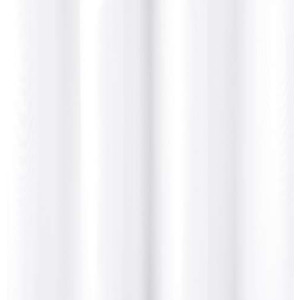 Amazon Basics Room Darkening Blackout Window Curtains with Grommets - 52 x 84-Inch, White, 2 Panels