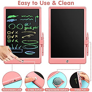 LCD Writing Tablet for Kids, Toys for Girls Boys Doodle Board 10.5 Inch Drawing Pad, Rewritable Cute Children&#039;s Drawing Board, Suitable for 3, 4, 5 and 6 Years Old Boys Girls Learning Gifts
