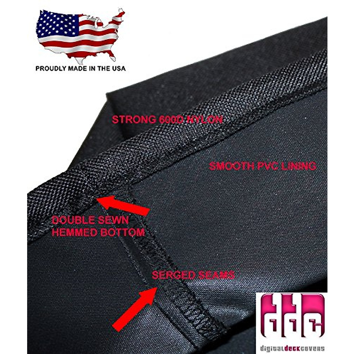 DigitalDeckCovers Printer Dust Cover & Protector for BROTHER HL2240 /HL-2270DW /HL-L2300D /HL-L2320D /HL-L2340DW /HL-L2360DW /HL-L2365DW /HL-L2370DW Printers [Antistatic, Water Resistant, Black]