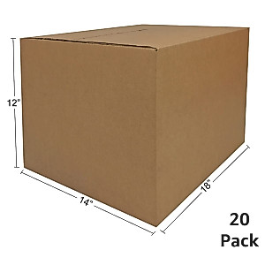 UBoxes Medium Moving Boxes Pack of 20-18 x14 x 12 Inches
