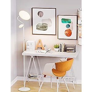 sympa Floor Lamp with Remote 32W Floor Lamp with 9W Reading Side Light, LED Floor Lamp Features 4 Color Temperatures & 4 Brightness Levels, Adjustable Standing Lamp for Living Room, Bedroom, Office