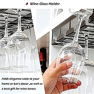Household Wine Glass Rack, Wine Cabinet Goblet Rack, Wine Glass Rack, Wine Rack Hanging Rack 2 Packs