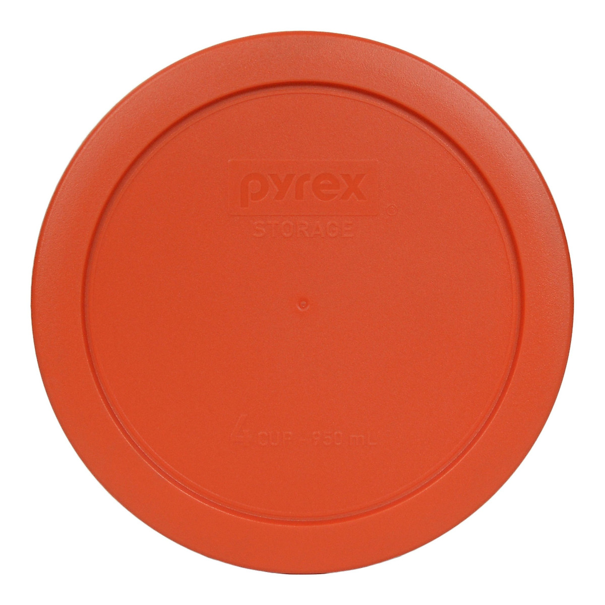 Pyrex 7201-PC Round 4 Cup (4) Butter Yellow, (4) Pumpkin Orange and (4) Edamame Green Plastic Storage Lids, Made in USA