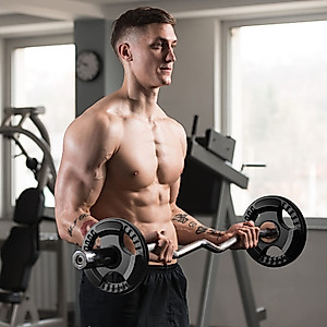 Elevens Rubber Weight Plates 2-Inch Cast Iron Grip Plates Olympic plates for Weightlifting, Strength Training, Muscle Toning, Crossfit in Home & Gym