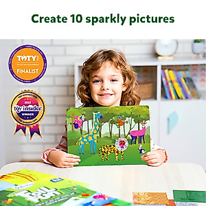 Skillmatics Art & Craft Activity - Foil Fun Animals, No Mess Art for Kids, Craft Kits & Supplies, DIY Creative Activity, Gifts for Boys & Girls Ages 4, 5, 6, 7, 8, 9, Travel Toys