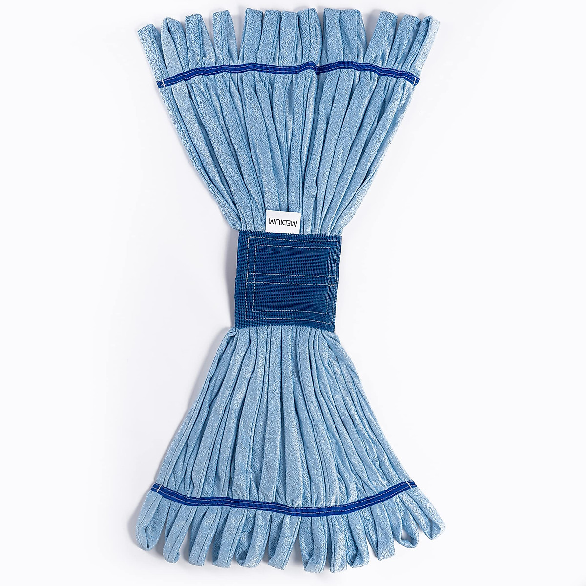 Matthew Cleaning Microfiber Tube Mop(Meduim,Blue,3Pack)Heavy Duty Mop Head Replacement,excellent absorbency,Premium launderability,Reusable,Loop end for Home,Commercial&Industrial Use-Incl.2Pcs Cloths