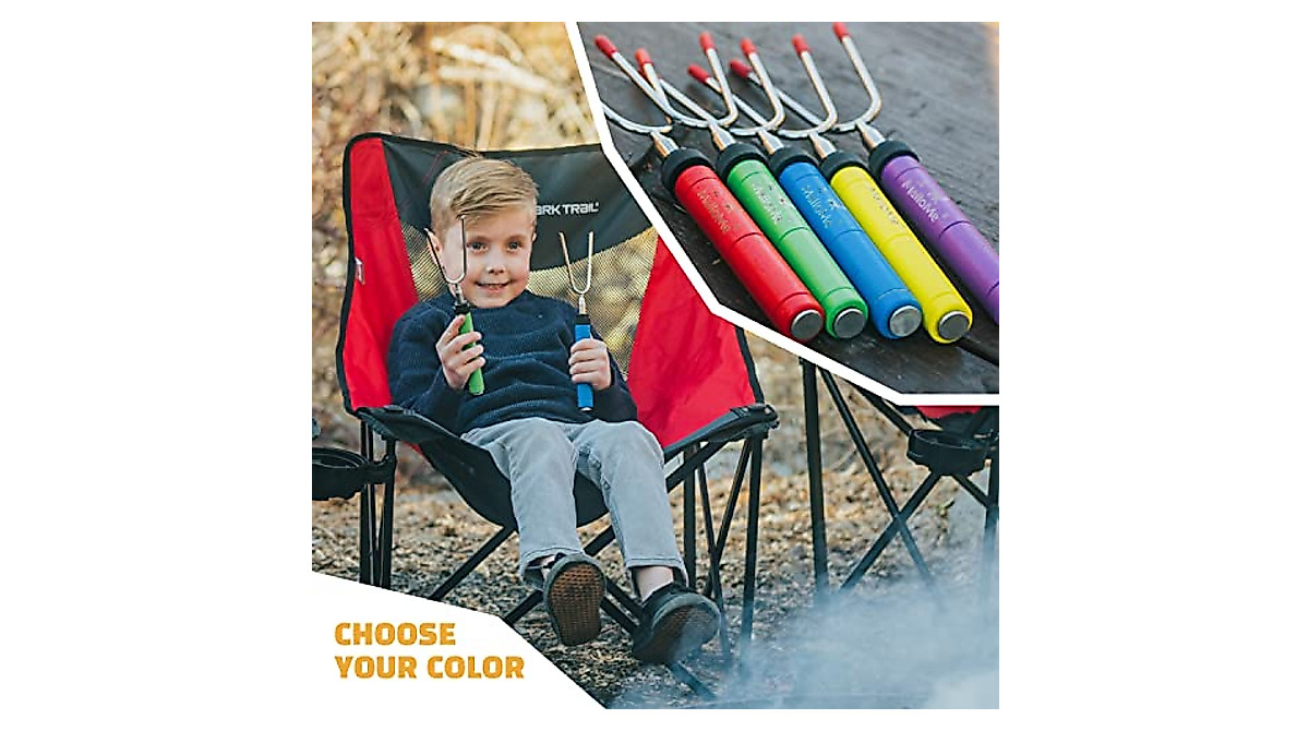 MalloMe Marshmallow Roasting Sticks - Perfect for S'mores