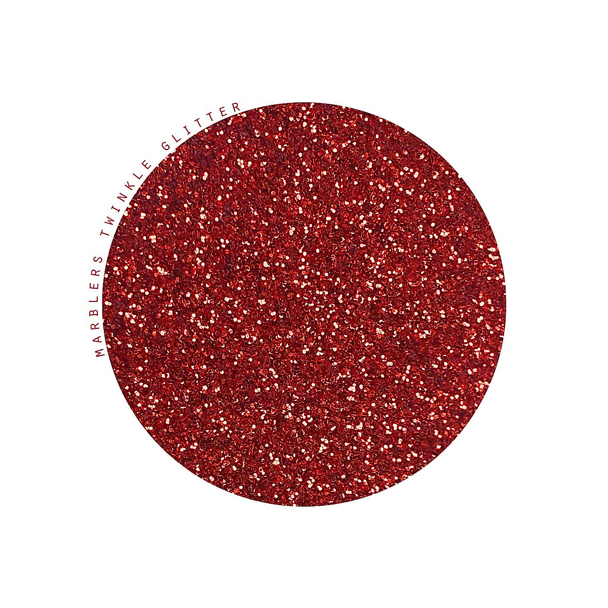 MARBLERS Twinkle Face & Body Glitter [Santa Red] 0.18oz (5g) | Fine | Non-Toxic | Vegan | Cruelty-Free | Ethically Sourced | Festival Makeup | Eye, Hair, Nail, Eyeshadow | Cosmetic Grade