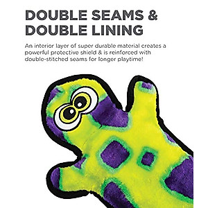 Outward Hound Invincibles Green Gecko Plush Dog Toy, Large