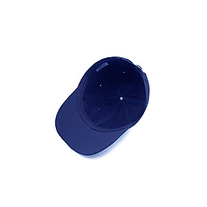 Save Green Life SGL Reflective Baseball Cap Waterproof Hat Brim Low Profile Solid Color Adjustable Blank Ball Men's and Women's Golf Cap (Navy),One Size