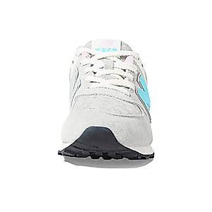 New Balance Kids 574 V1 70s Racing Lace-up Sneaker, BRIGHTON GREY/SUMMER AQUA/LILAC CLOUD, 2 M Little Kid (4-8 Years)
