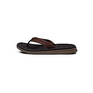 Volcom Men's V.CO Draft Flip-Flop Sandal, Brown, 12