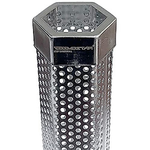 Cosmostar Hexagon Pellet Smoker Tube 12 inches Stainless Steel for Any Grill or Smoker, Hot or Cold Smoking,Premium BBQ Smoker Generator Tube-5 Hours of Billowing Smoke.