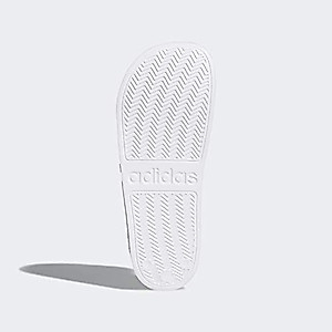 adidas Men's Adilette Shower Slides White/Core Black/White 10