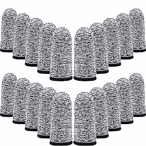 20 Pieces Cut Resistant Finger Cots Finger Sleeve Protectors Reusable Finger Covers Finger Protection Cots for Kitchen Work Sculpture Supplies