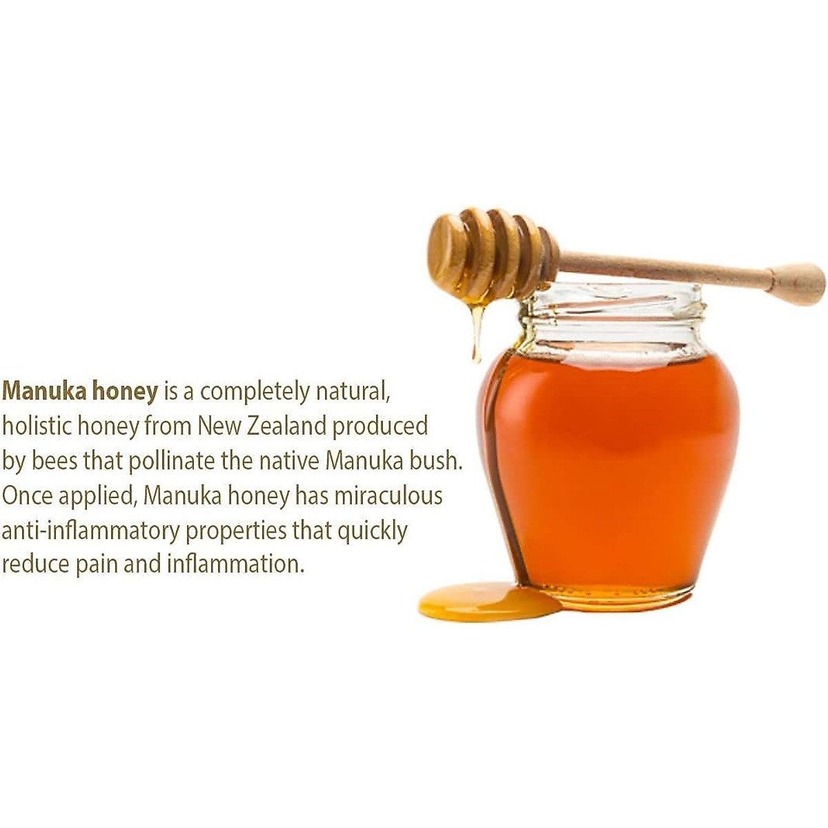 InstaCure Doggy Derma Balm Jumbo-Sized Skin Repair Stick w/Manuka Honey. Soothes & Heals Dog's Dry Cracked Noses, Paws, Bulldog Wrinkles 100% Natural (1-Pack)