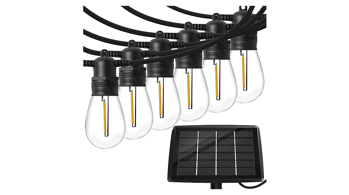 Baxstel 40 Ft Solar String Lights for Outdoors - Waterproof & Shatterproof