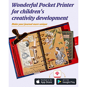 Phomemo Pocket Printer - M02 Mini Bluetooth Wireless Sticker Printer, Compatible with iOS & Android, Thermal Mobile Printer for Fun, memo, to-do List, Work Notes, DIY Journal, Purple