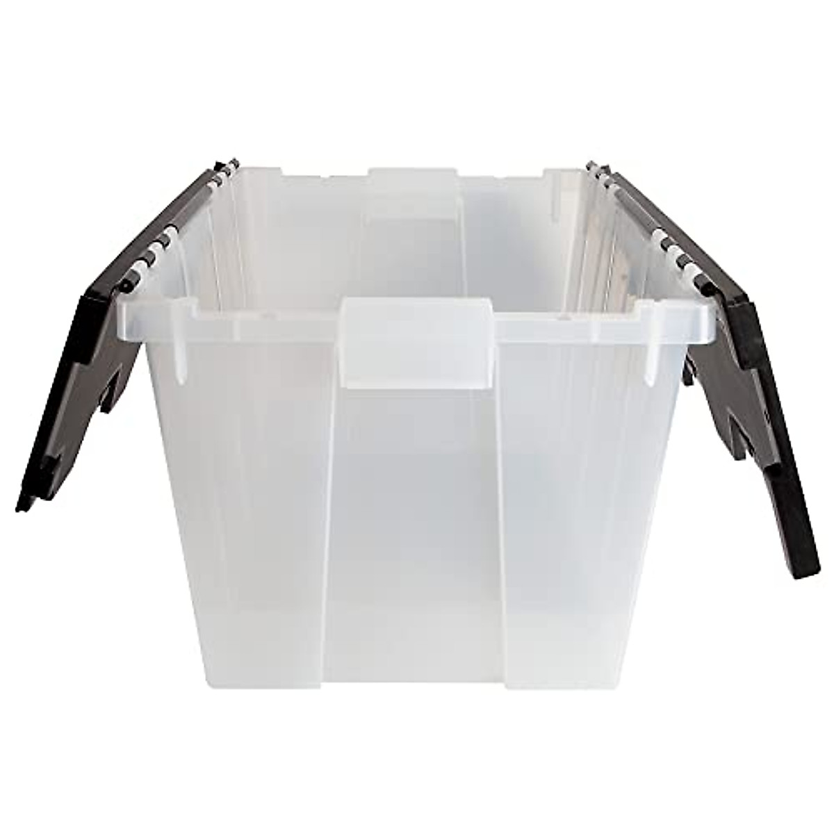 Clear Plastic Storage Container Interlocking Lid (2 Pack)