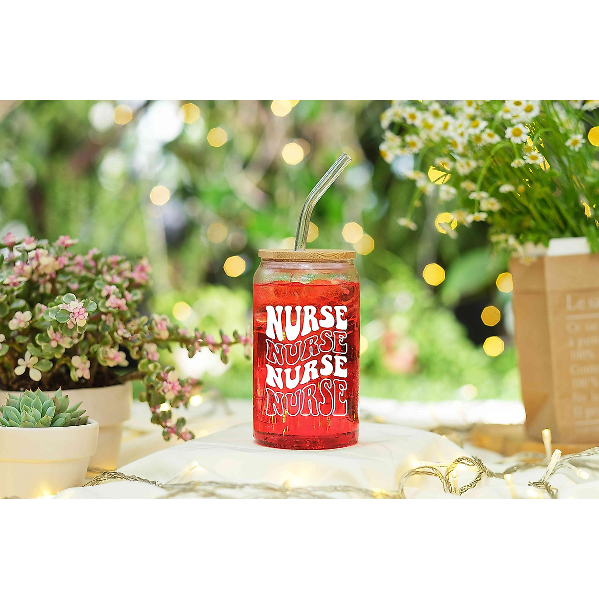 NewEleven Gifts For Nurse - Nurse Gifts For Women - Nurse Appreciation Gifts For Nurses, Nursing Student, Nurse Practitioner, Registered Nurse - RN Gifts For Nurses Women - 16 Oz Coffee Glass