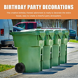 DOITOOL Garbage Can Replacement Wheels - Trash Can Wheels and Axle - Trash Garbage Bin Wheels Replacement for Garbage Can Outdoor,Garden Street Patio Trash Can (Wheel Color Random)