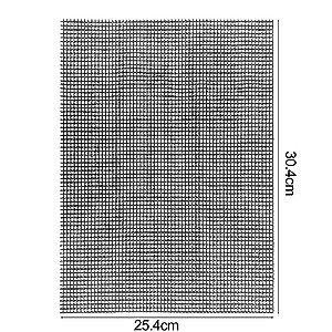 lamphle Grill Matt for Outdoor Grill, 3Pcs Grill Mat 12x10 Inch Fine Hole Even-Heat Non-stick BBQ Mat for under BBQ, Easy to Clean Reusable Grill Mats for Outdoor Grill 3pcs