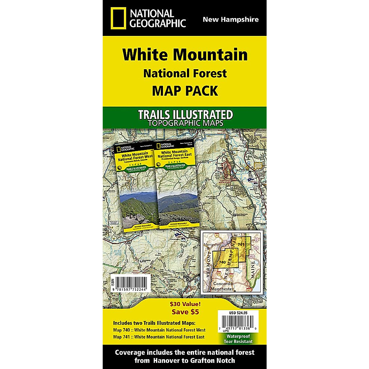 White Mountain National Forest [Map Pack Bundle] (National Geographic Trails Illustrated Map)
