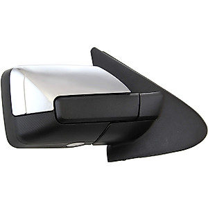 Kool Vue Driver & Passenger Side Power Heated Mirrors for Ford Expedition Lincoln Navigator 2007-2008 Power Fold With Signal Light, Memory & Puddle Lamp Chrome