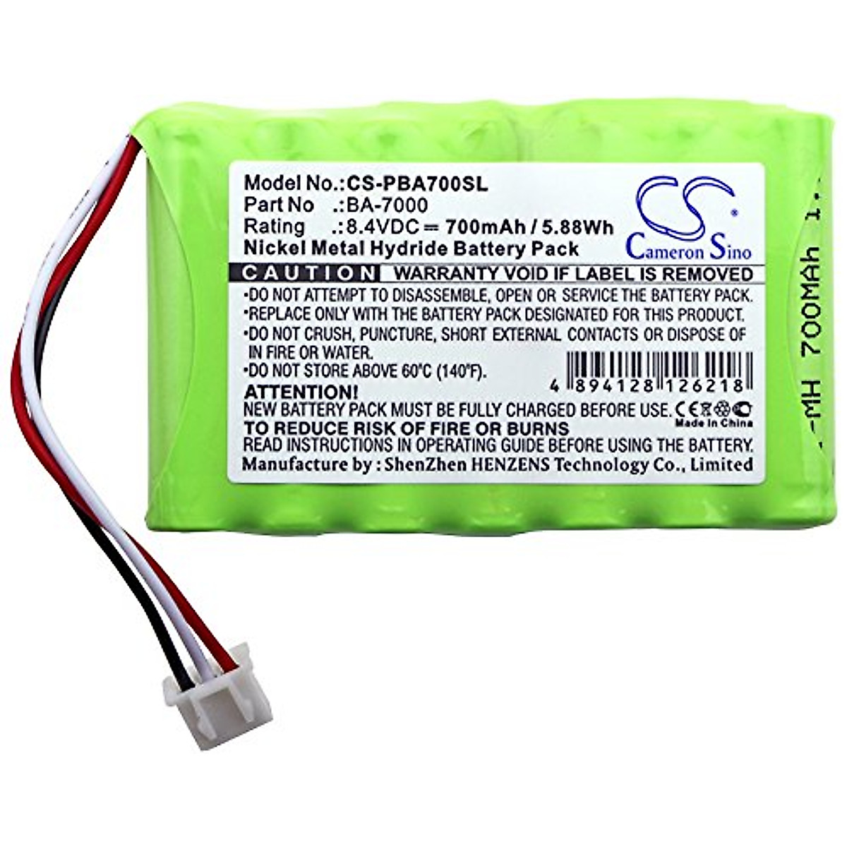 Replacement Battery for Brother P-Touch P-Touch 7600VP Part NO Brother BA-7000