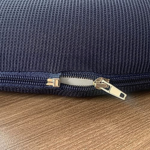 Shalala Donut Seat Cushion for Office Chair - Ergonomic Supportive Hemorrhoid Tailbone Cushion for Sciatica Lower Back Pain Relief - Hard Memory Foam with Removable Cover Navy for Female