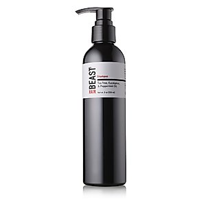 Beast Eucalyptus Tingle Shampoo for All Hair Styles with Caffeine and Tea Tree Oil (8 oz)