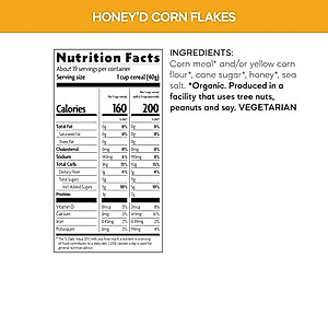Nature's Path Organic Honey'd Corn Flakes, 10.6 Ounce (Pack of 1)