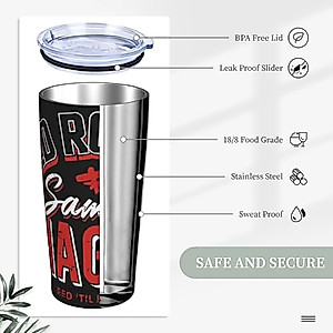 LAZHANG Sammy Music Hagar Stainless Steel Insulated Car Sippy Cup With Lid Travel Mug for Cold Hot 20 oz