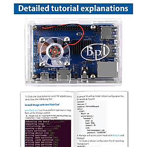 GeeekPi Banana Pi BPI-M5 Amlogic S905X3 Single Board Computer with Banana Pi m5 Case,Power Supply,Cooling Fan and Heatsinks for AIOT Support Android Debian Raspbian Armbian